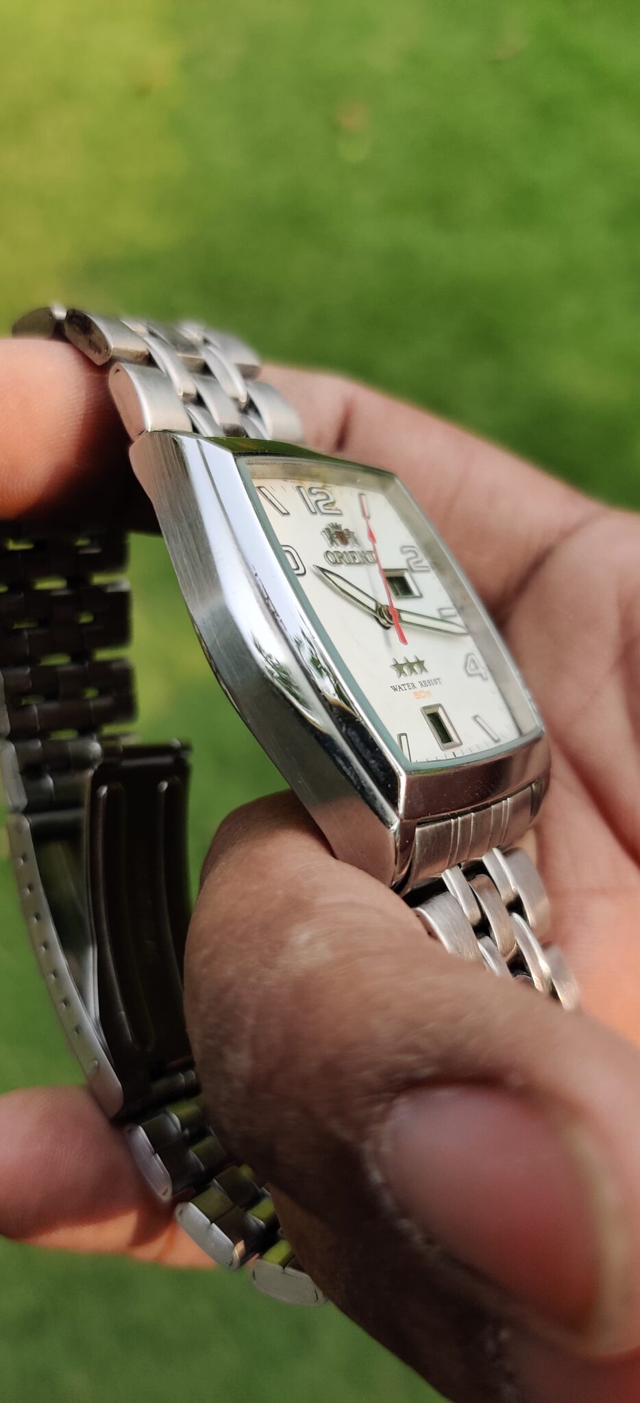 Ultra rare Orient Tri-Star automatic with split window Day-Date - Time ...