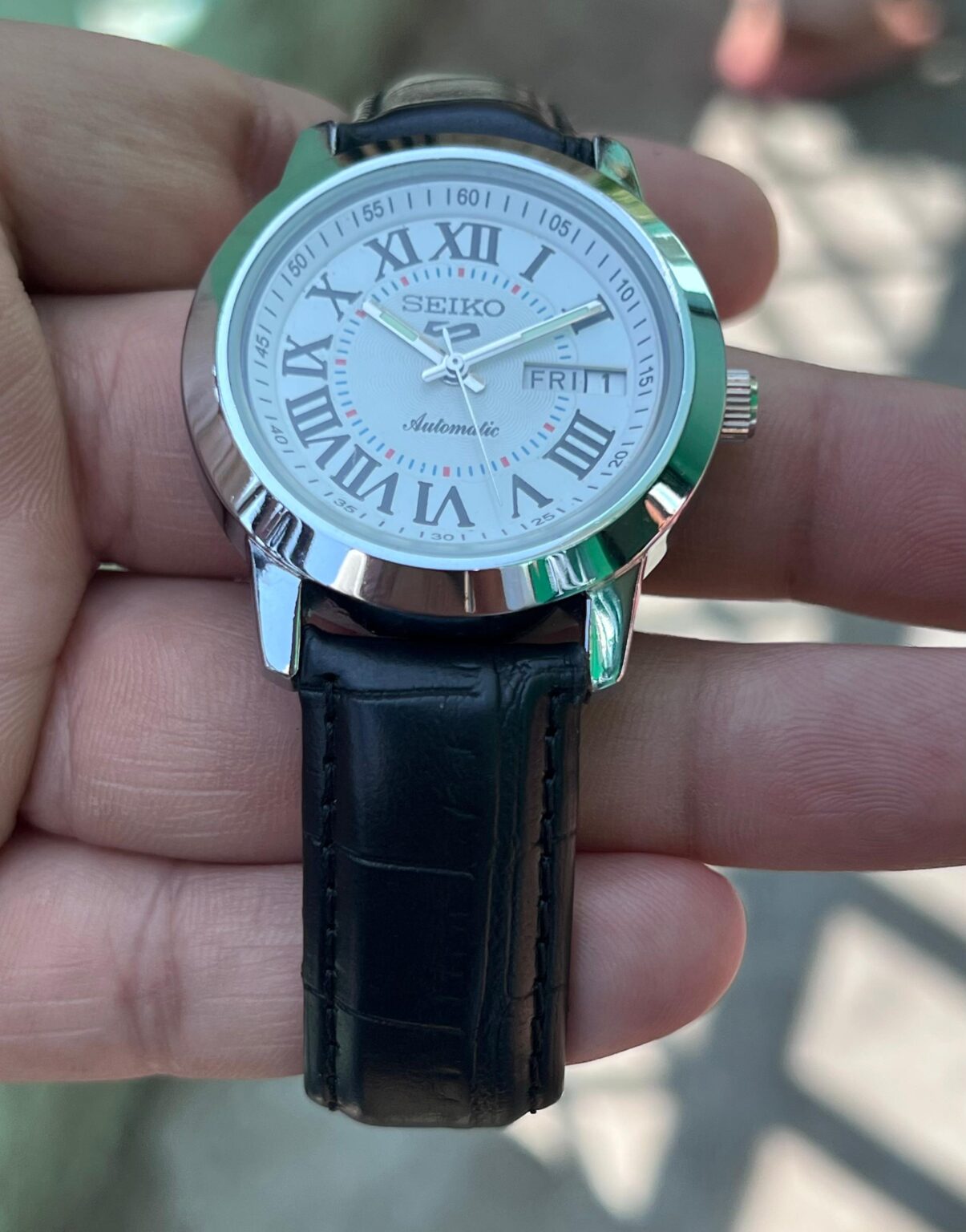 Modified Seiko 5 Automatic – Roman Dial Edition - Time Ticks